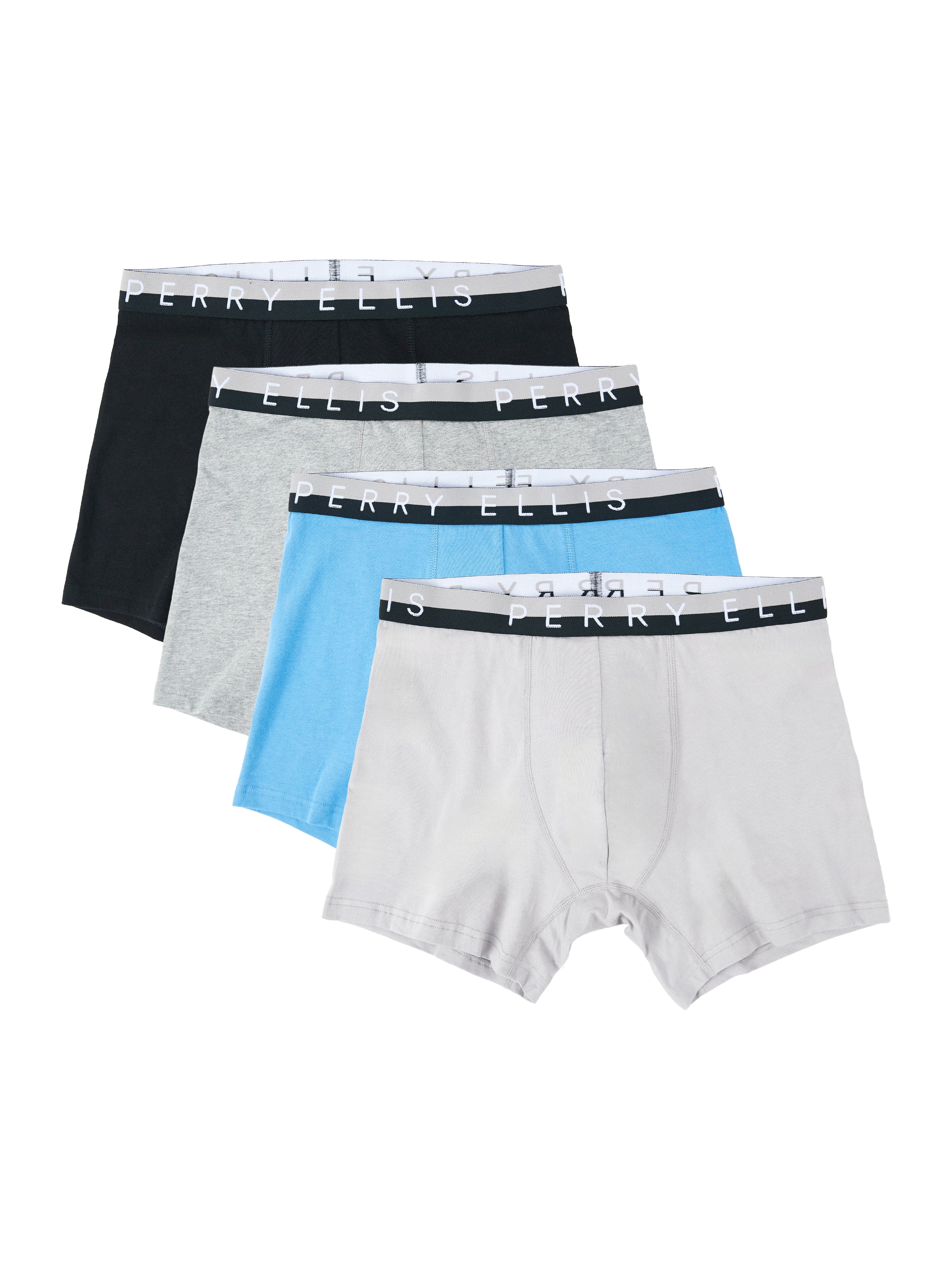 4-Pack Cotton Stretch Boxer Brief – Perry Ellis