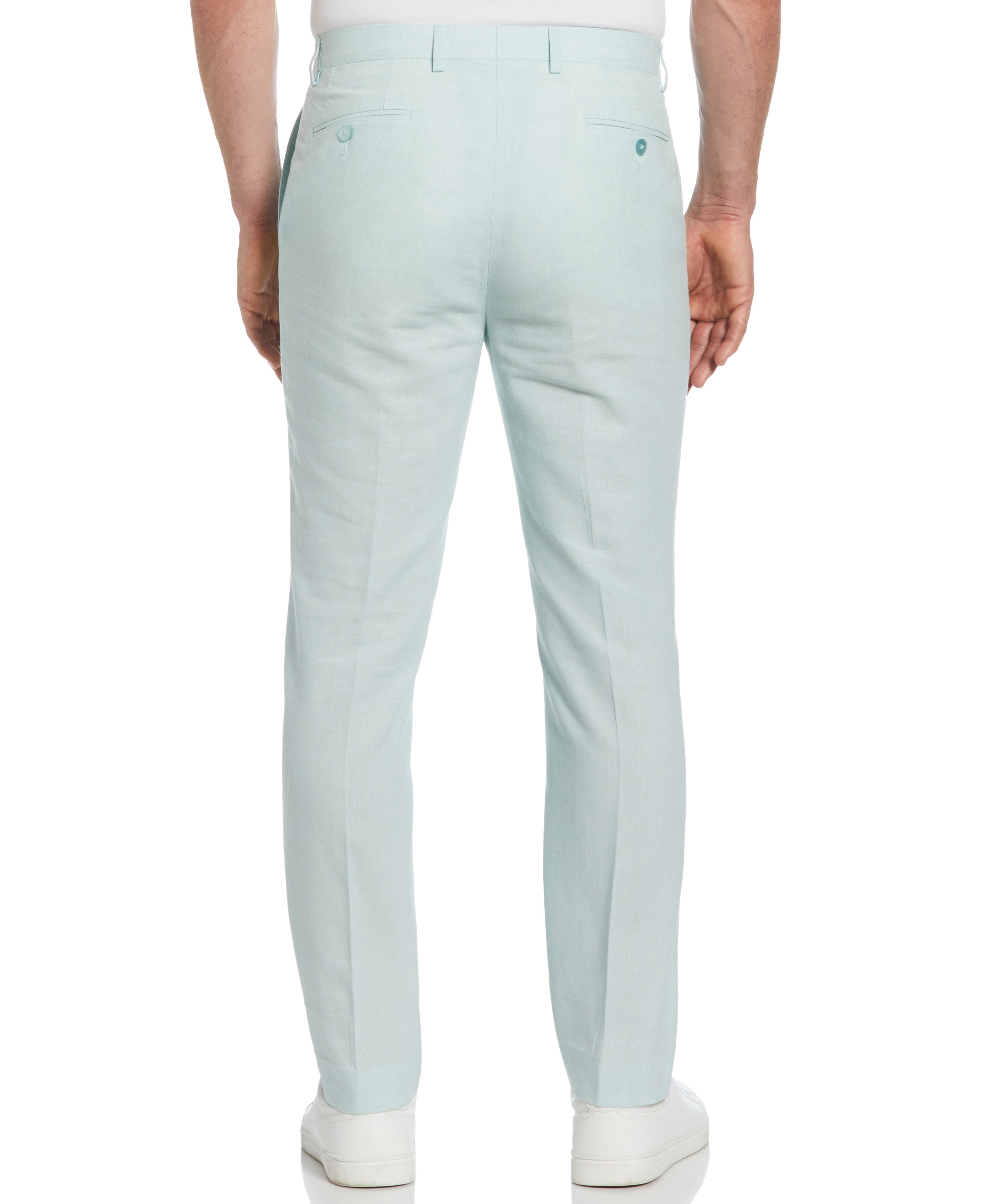 Slim Fit Linen Blend Suit Pant | Perry Ellis
